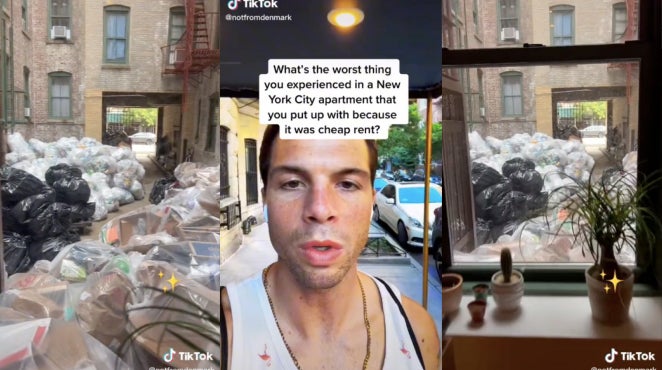Woman Shares Trash-Filled View Outside Her NYC Apartment