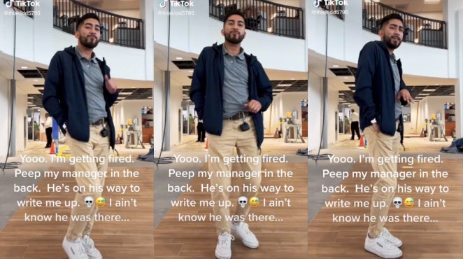 Manager Catches Worker Filming A Tiktok In Office