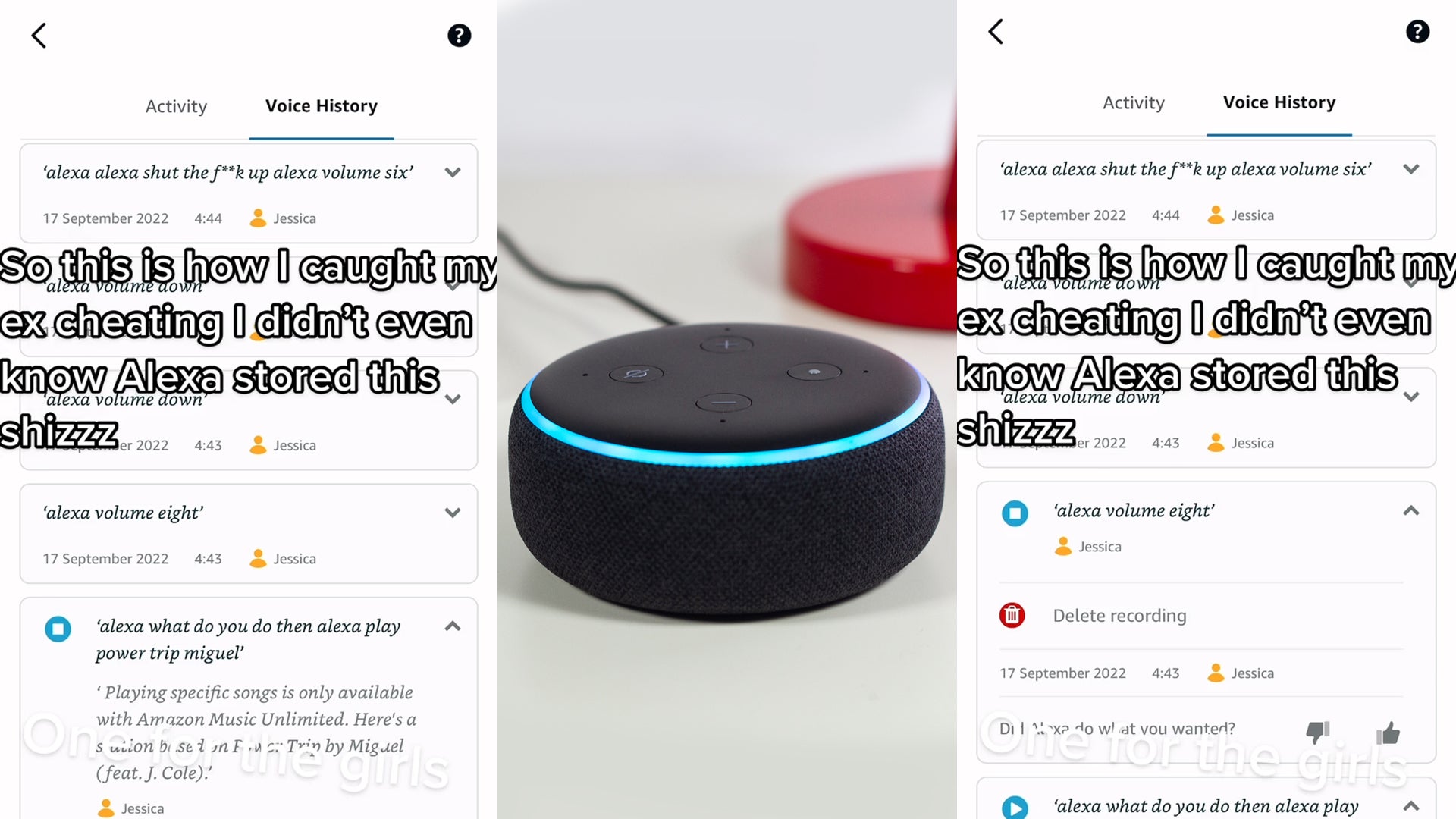 Woman Says Her Amazon 'Alexa' Exposed her Cheating Ex