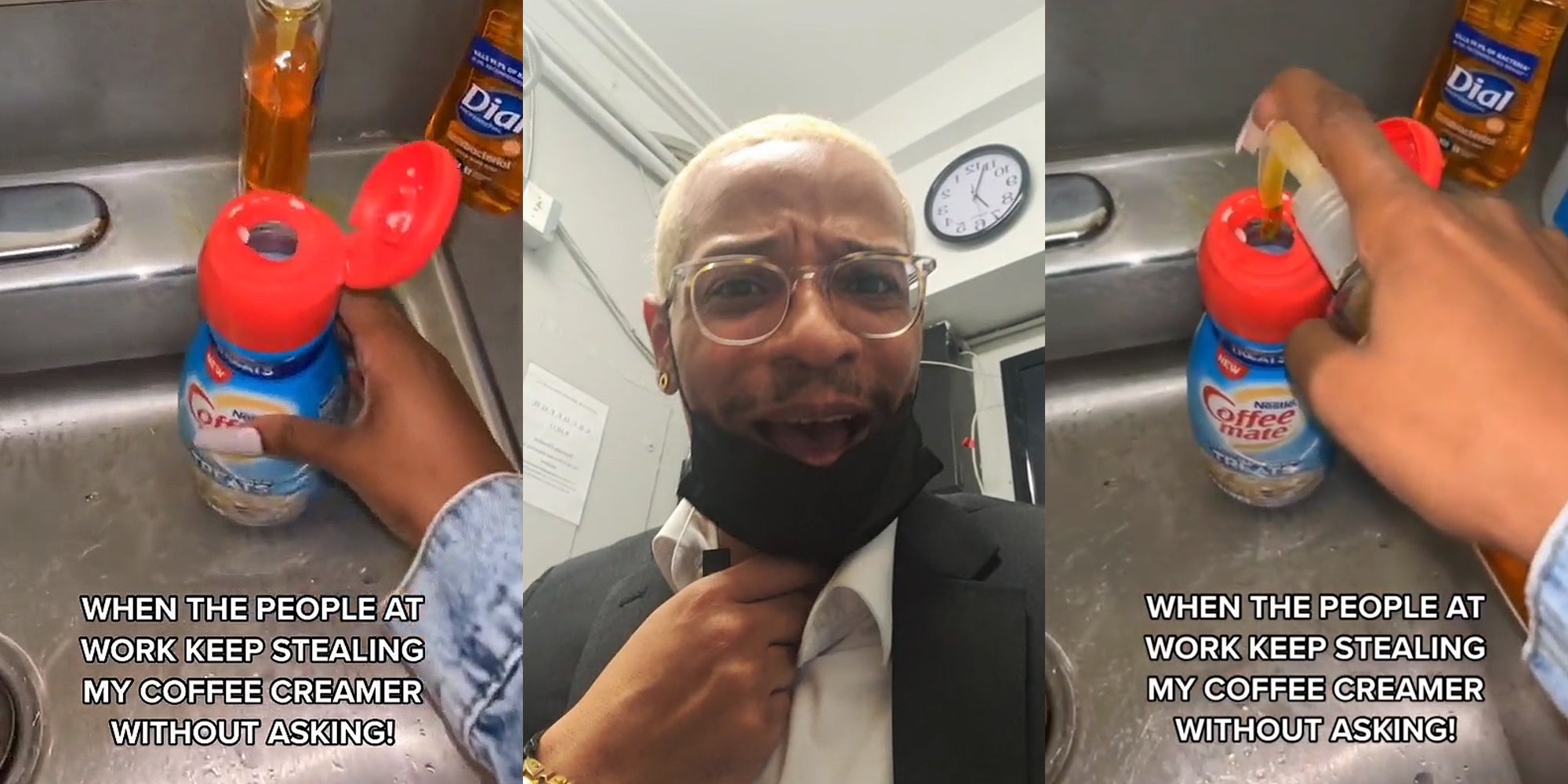 Worker Shares PSA About How To Keep Coffee Creamer at Work