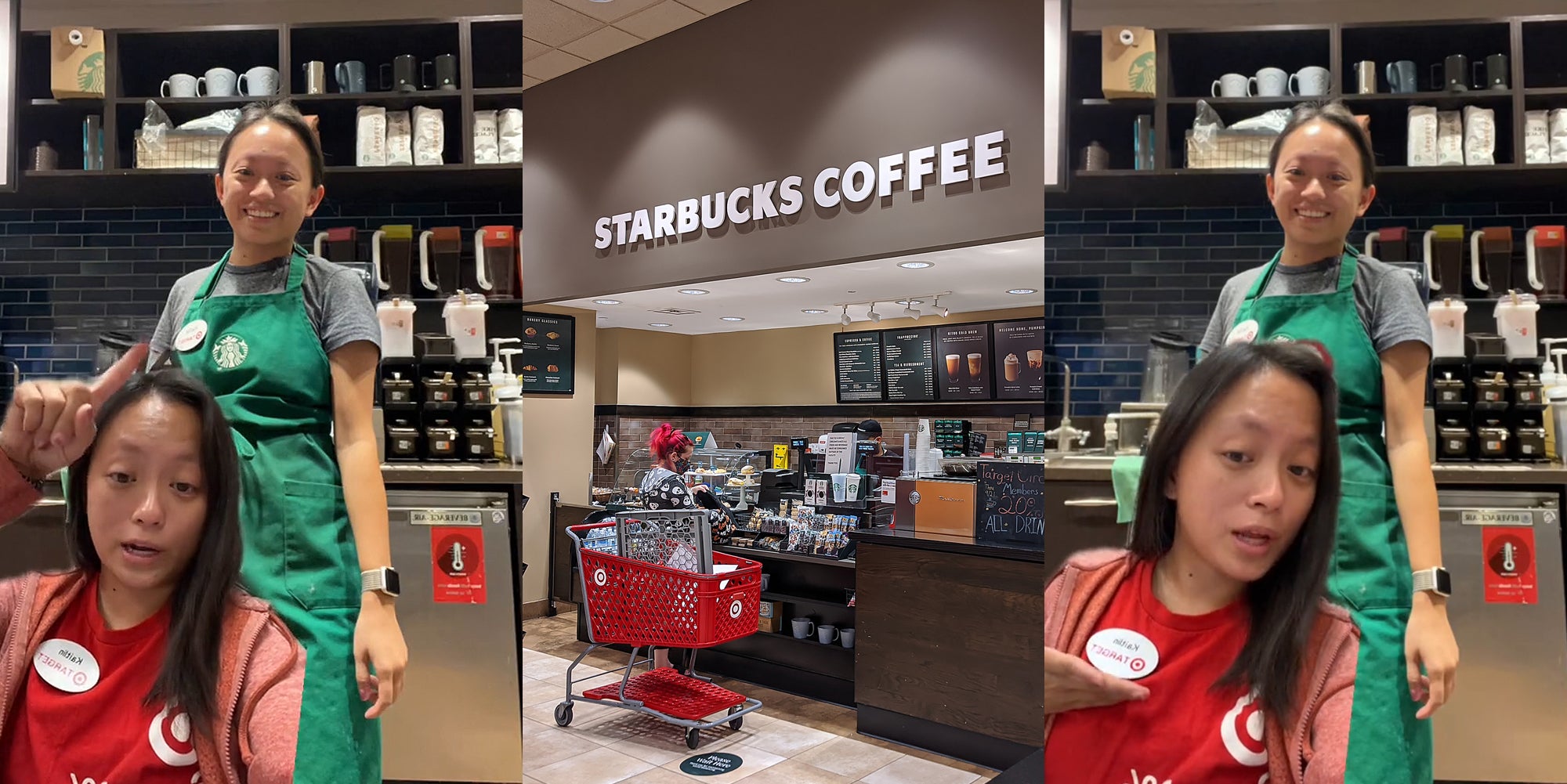 Target Worker Says Drinking Starbucks Got Her Training in It