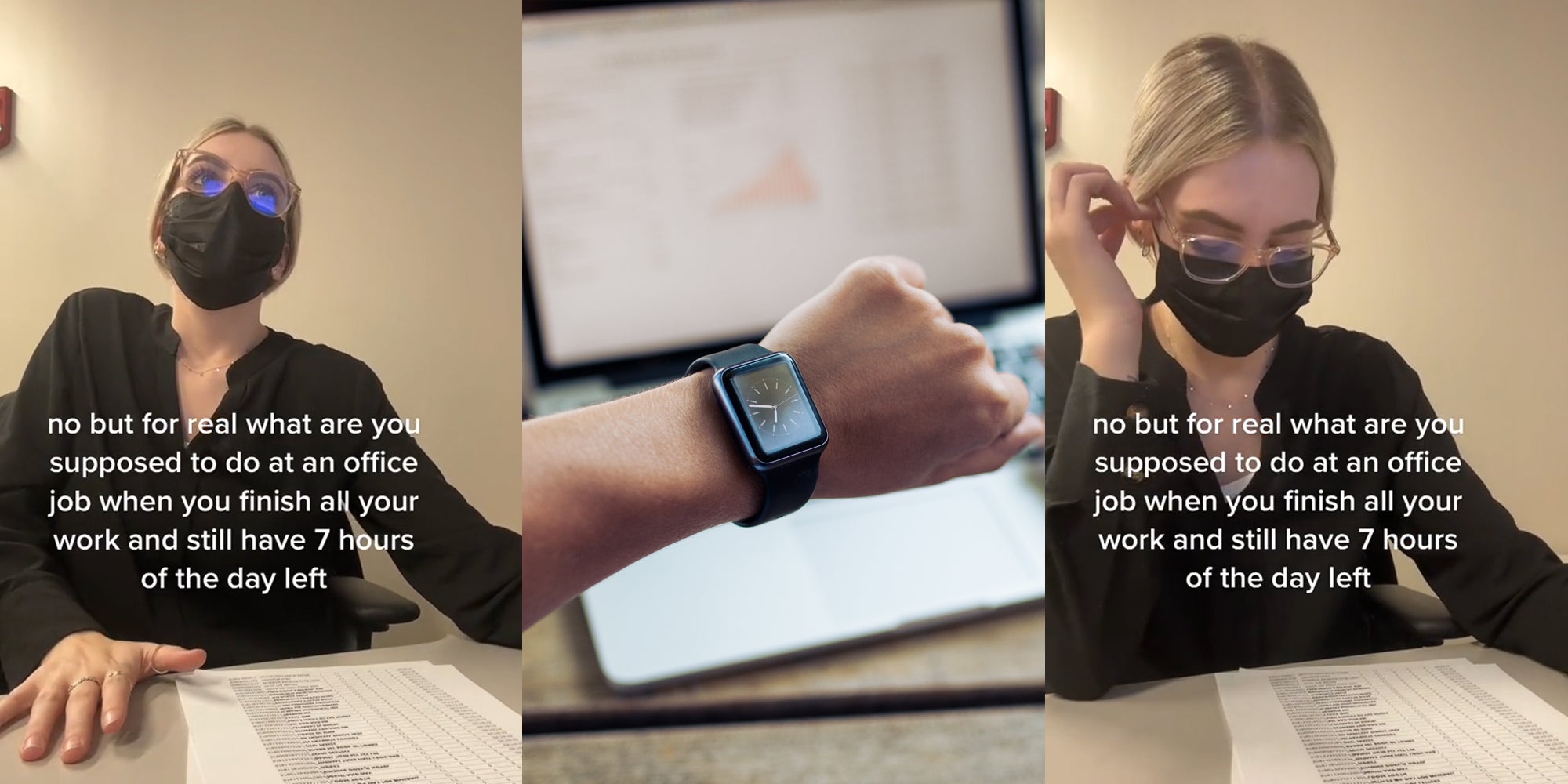 Office Worker Finishes Work 7 Hours Early