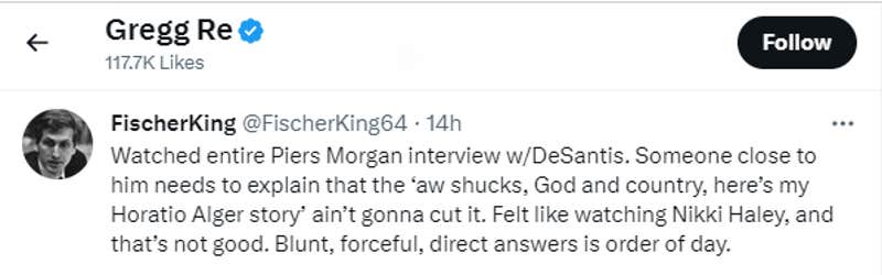 Gregg Re: Tucker Carlson Producer Likes Anti-Black Tweets