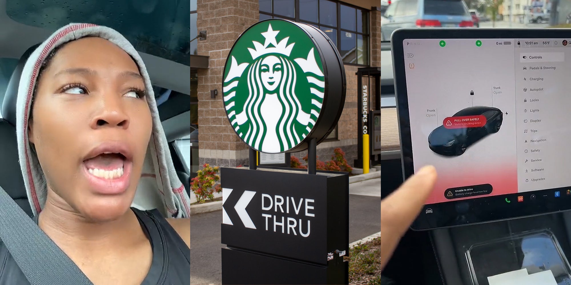 Tesla Battery Dies in Starbucks Drive-Thru