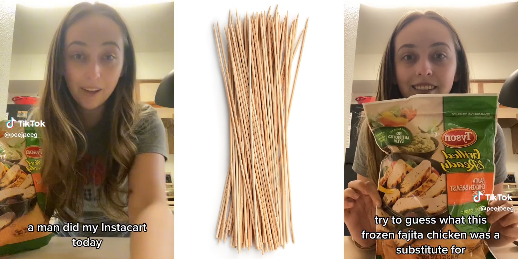 Male Instacart Shopper Replaces Skewers With Frozen Fajita Chicken Male Instacart Shopper Replaces Skewers With Frozen Fajita Chicken