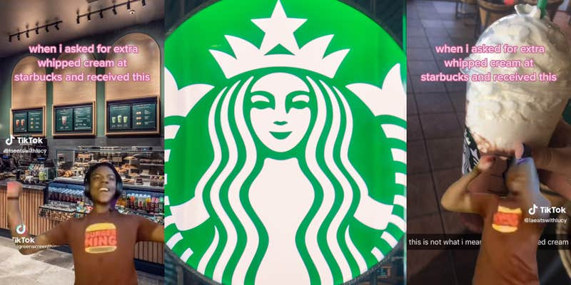 Starbucks Barista Makes Customers Drink 50 Whipped Cream