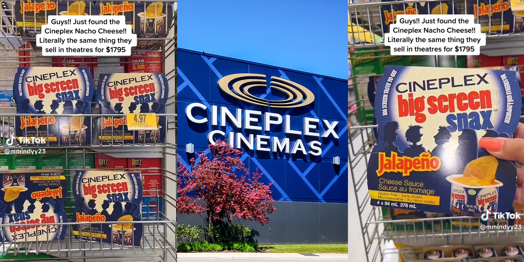 Customer Finds Cineplex Nacho Cheese for Less Than $5