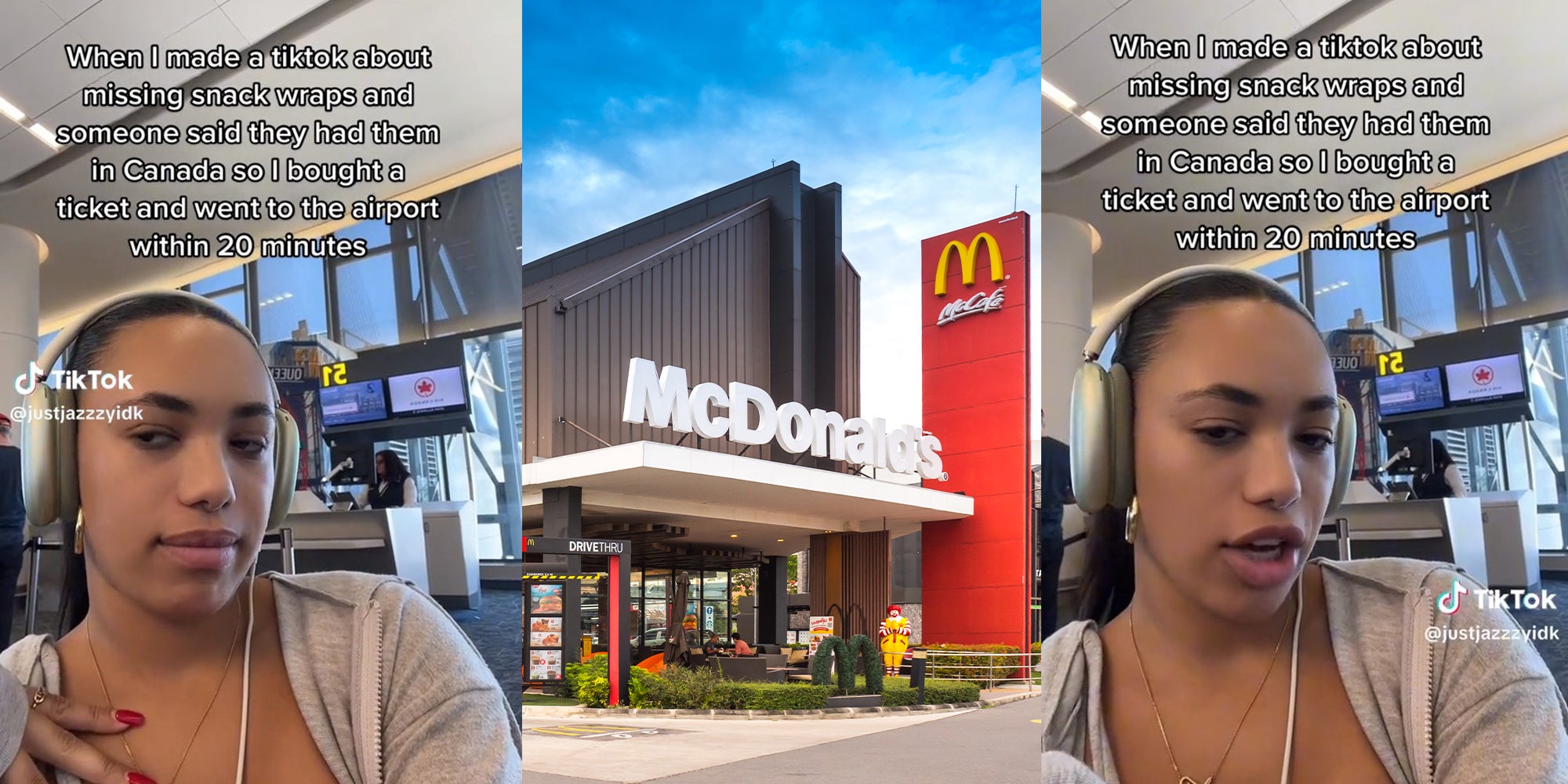 Woman Catches Flight To Eat Mcdonalds Snack Wrap