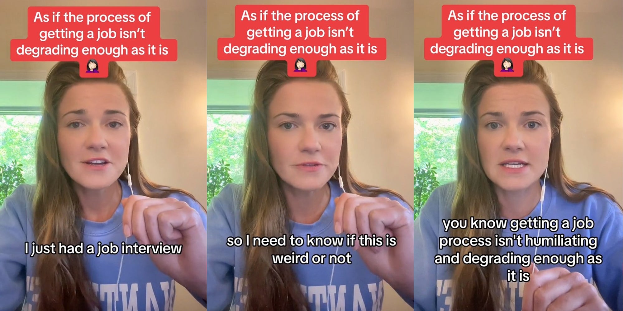 Job Seeker and Rival Candidate Interviewed on the Same Call