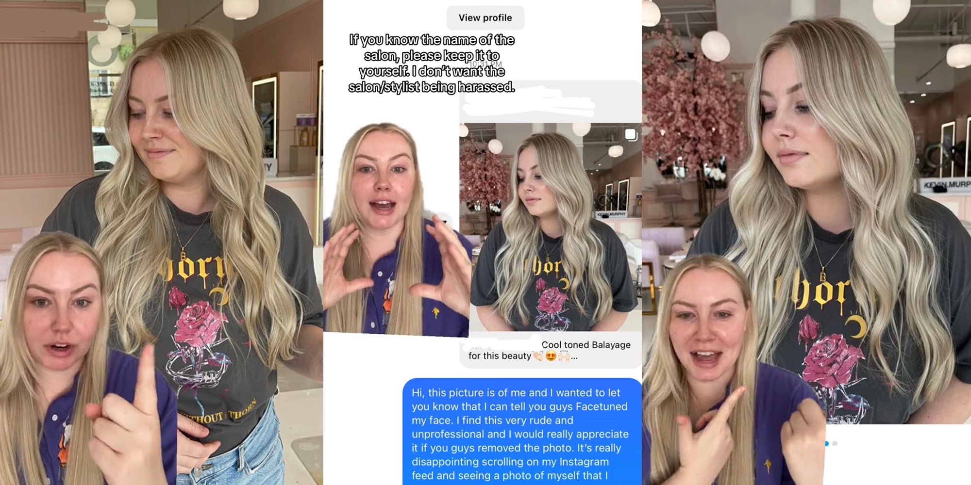 Customer Says Hair Salon Facetuned Photo of Her for Instagram