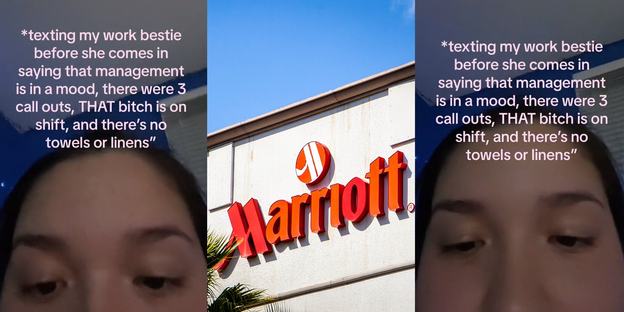 Marriott Worker Texts Work Bestie to Warn About Shift Conditions