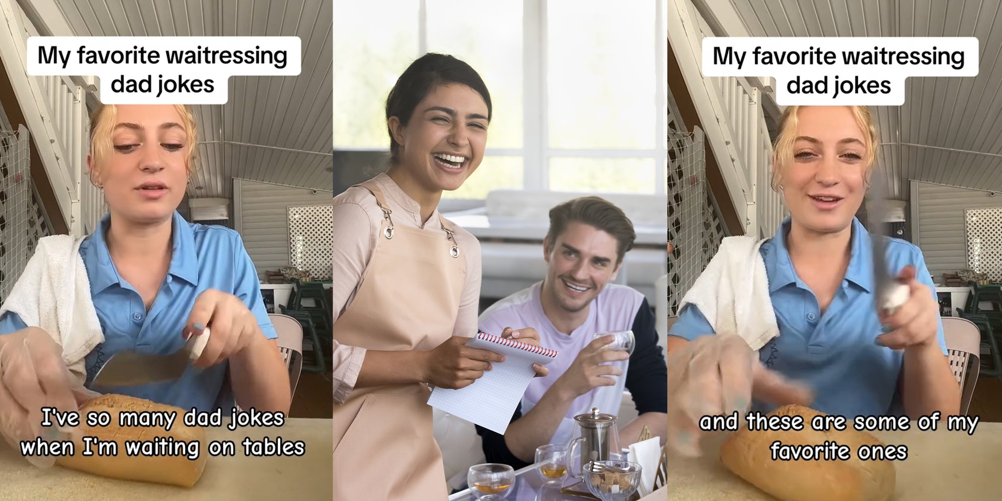 Waitress Shares 'Dad Jokes' She Uses at Work to Get Tips