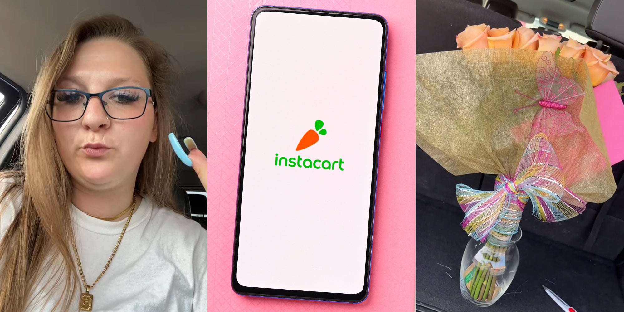 Instacart Shopper Creates Bouquet Arrangement for Customer