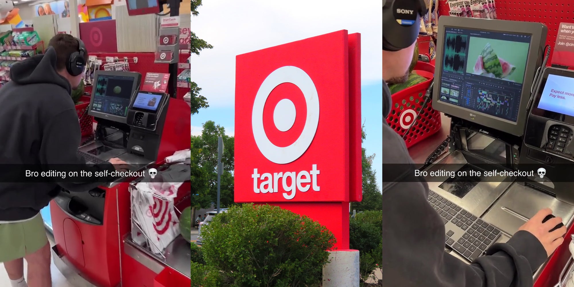 Customer Uses Edit Software on Target Self-Checkout Computer