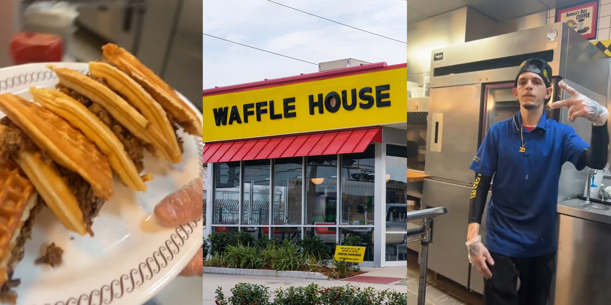 Customer Shows Off Cook's Waffle House Taco Hack