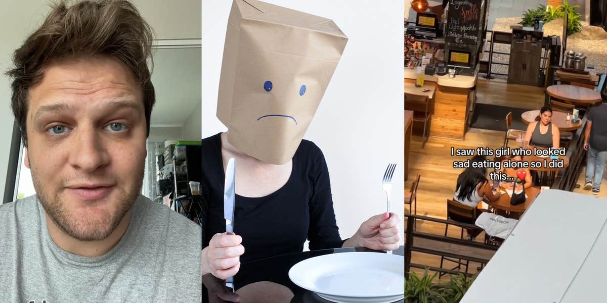 Man Films Woman Eating Alone Buys Her Meal It Backfires