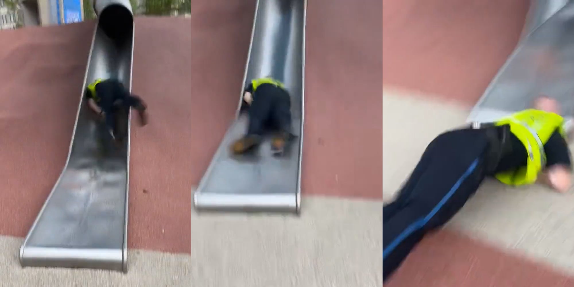 Boston Cop's Wild Slide Becomes a Meme