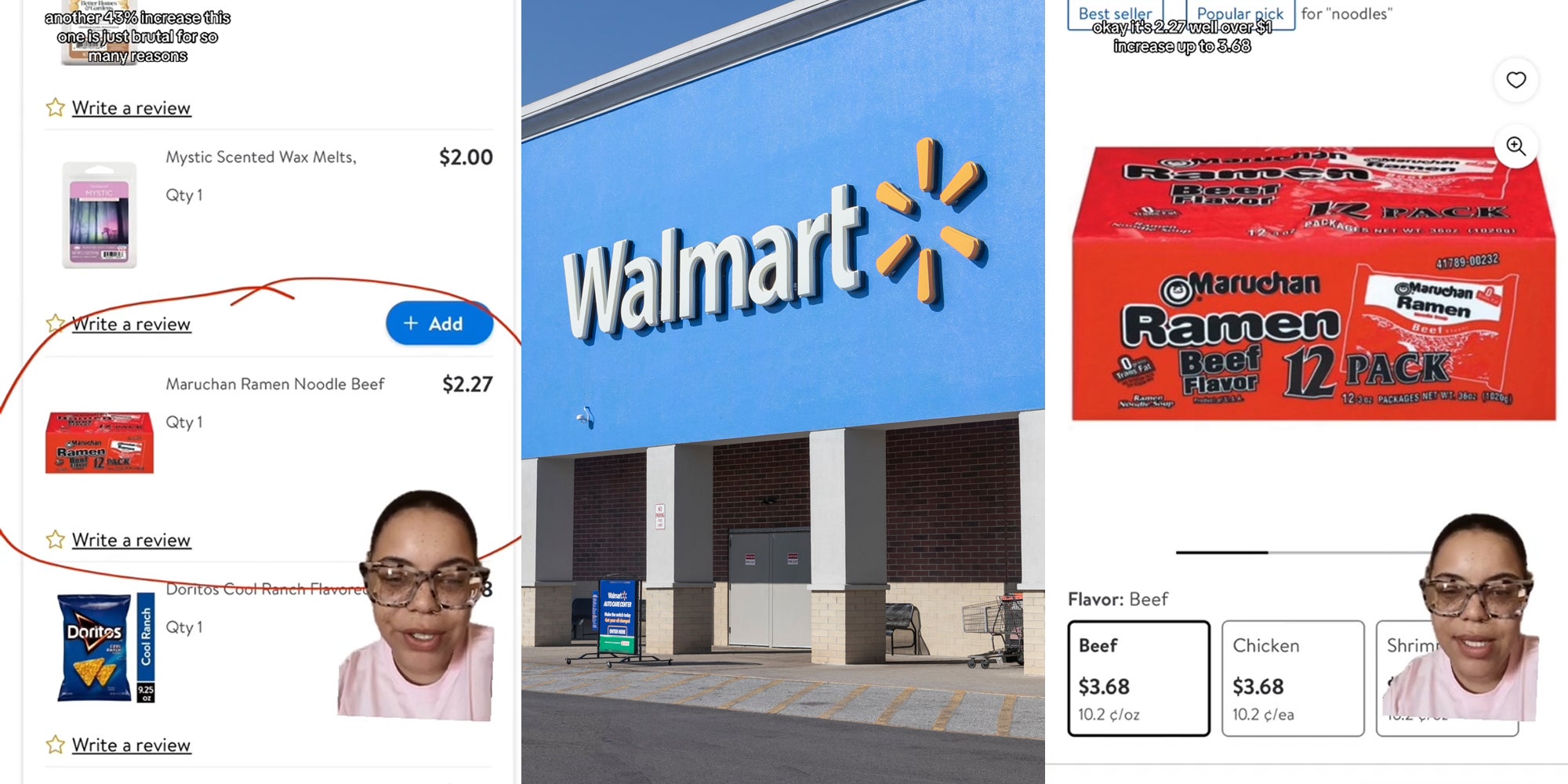 Walmart Shopper Exposes Price Increases