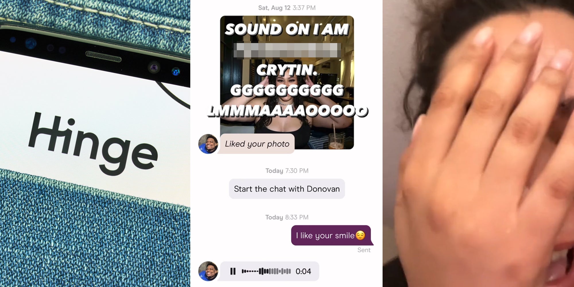 Hinge Match Sends Voice Memo While Peeing