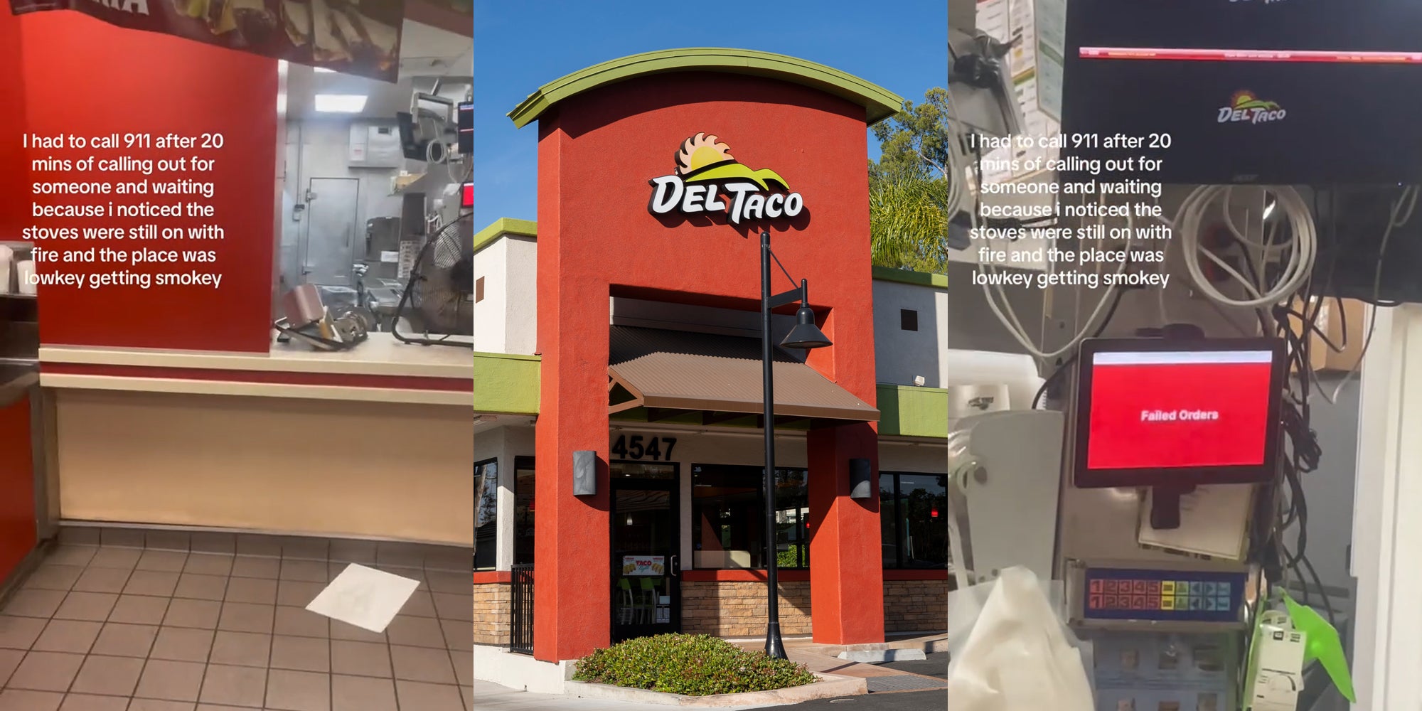 Empty Del Taco Location Still Had Stoves On