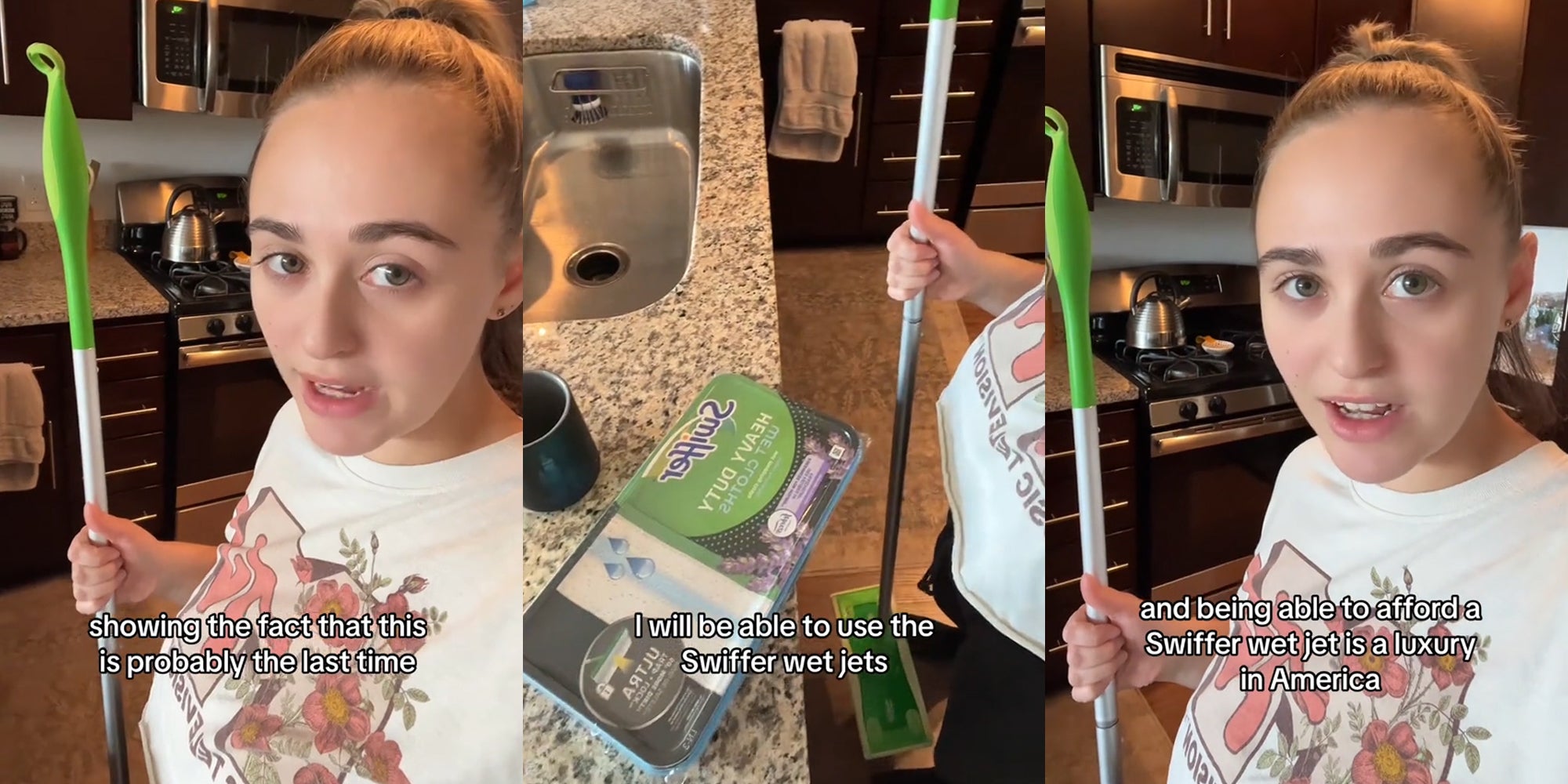 Woman Uses ‘Last’ Swiffer Wetjet, Calls It a ‘Luxury’