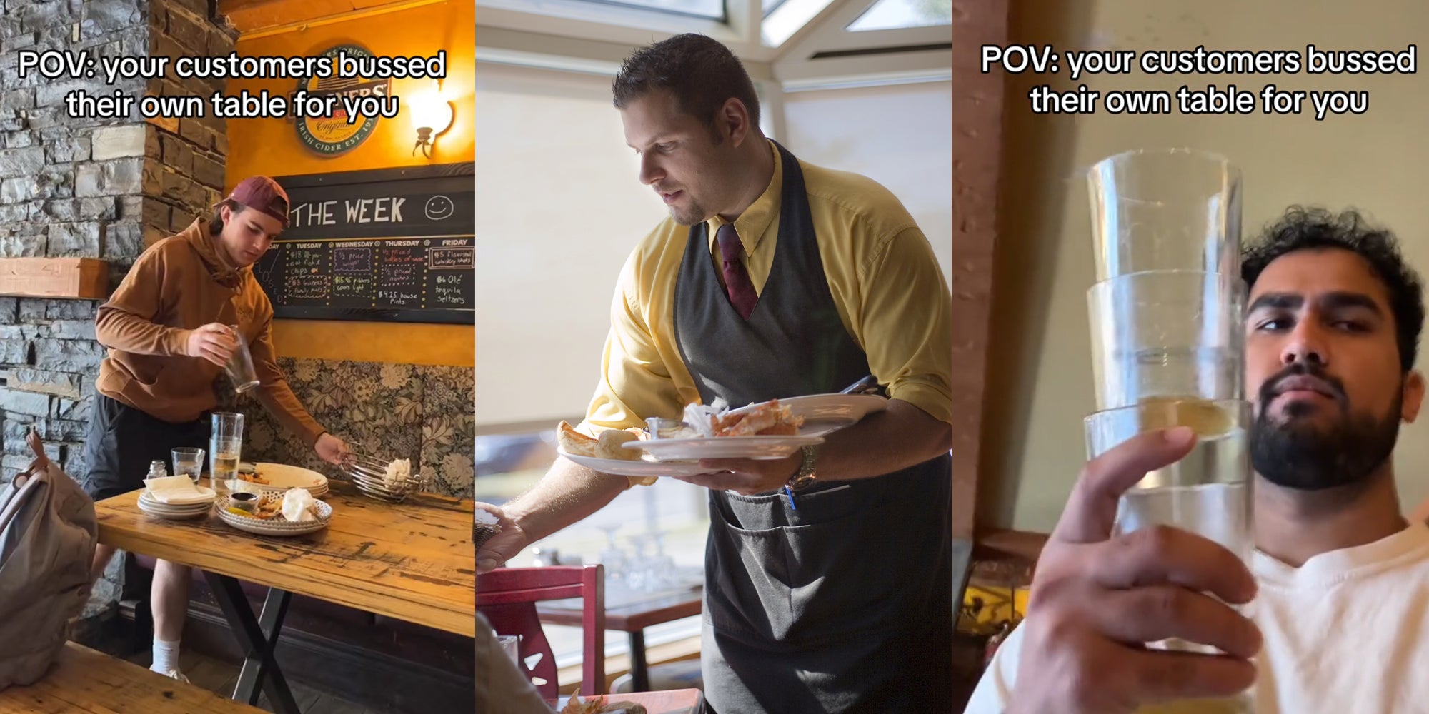 Servers Praise Customers Who Bus Own Table Before Leaving