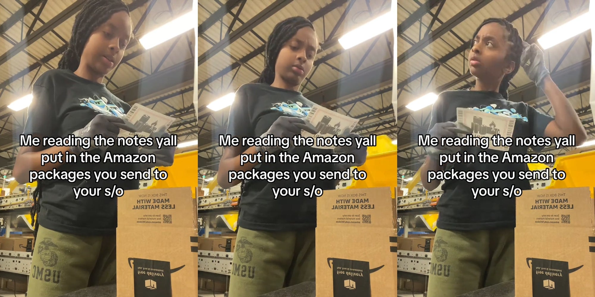 Amazon Warehouse Worker Mocks Customer Notes in Packages