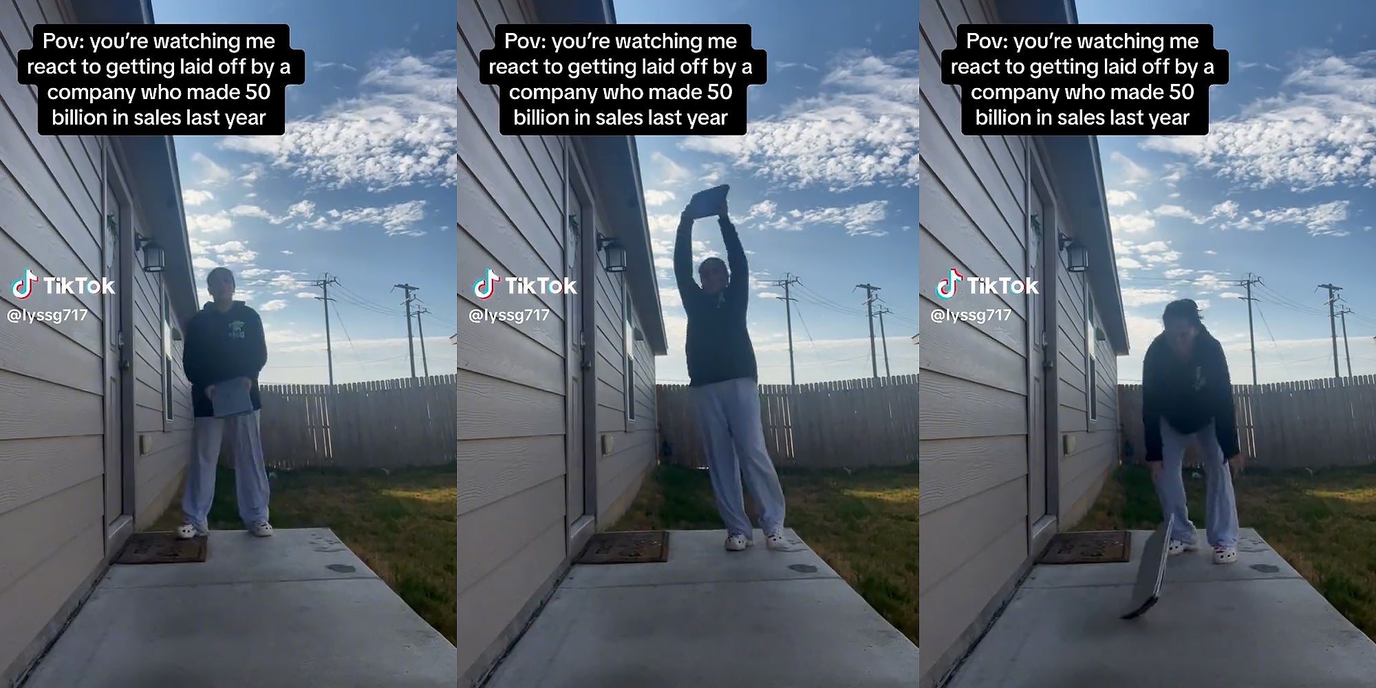 Worker Smashes Work Laptop After Getting Laid Off