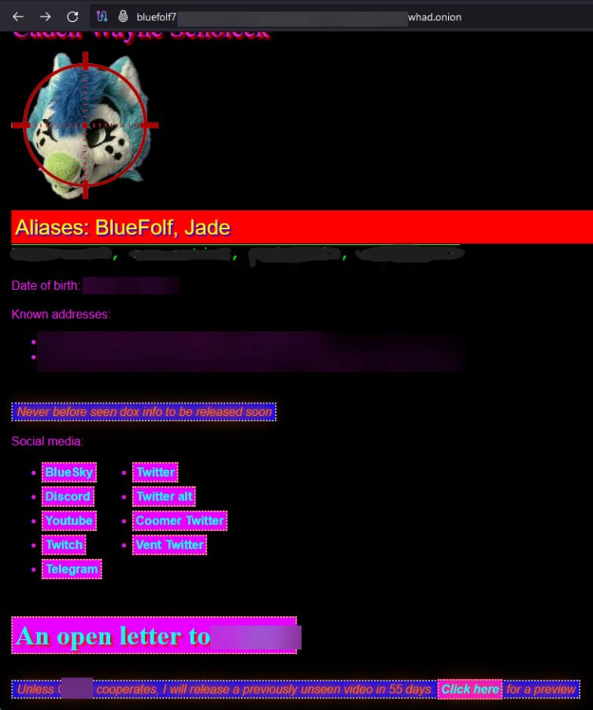 Website Threatens to Dox Female Streamer