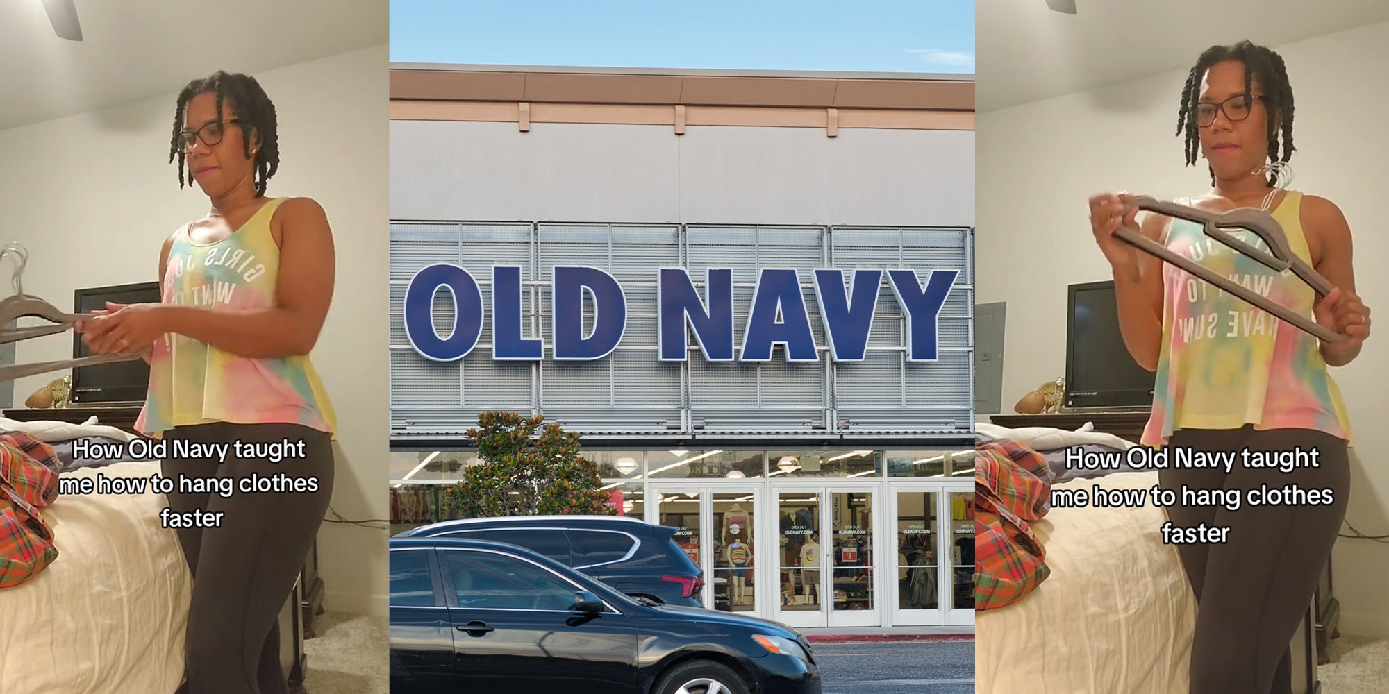 Old Navy Worker Shares Hack to Hanging Clothes