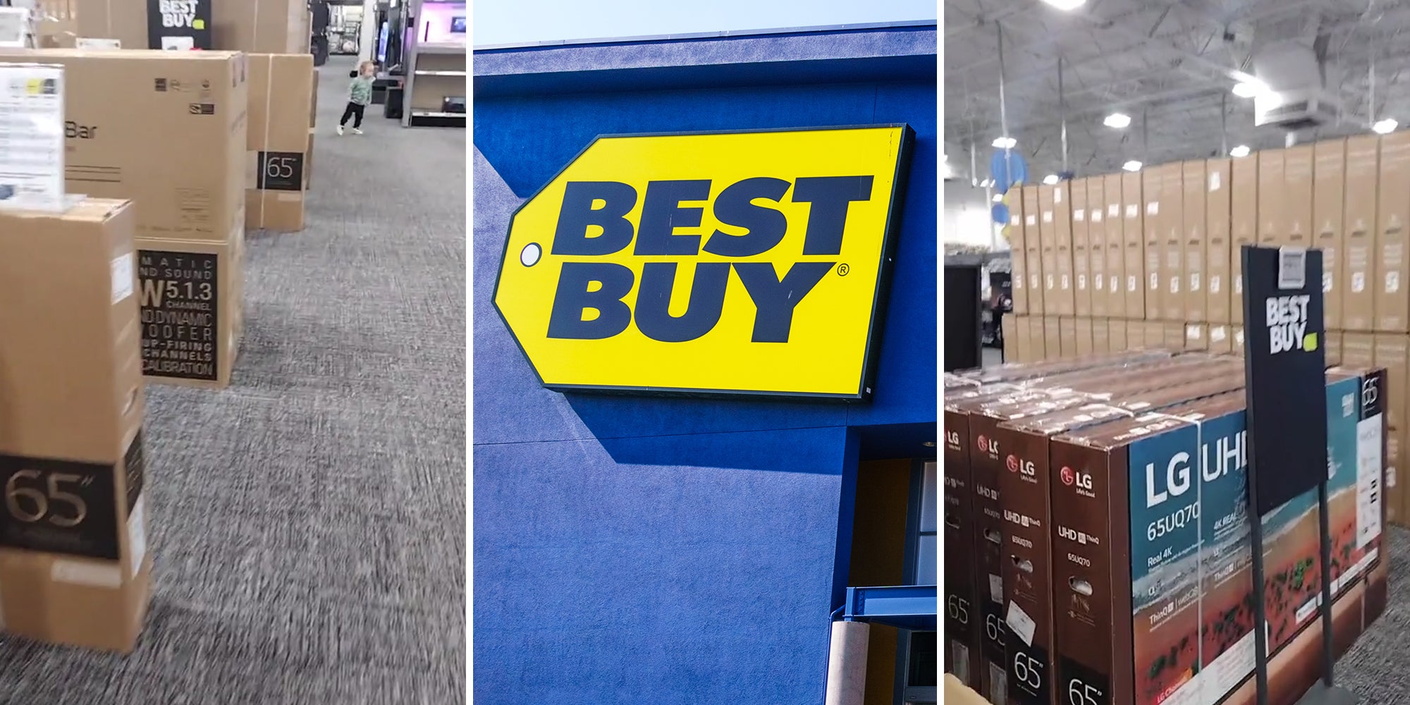 Best Buy Customer Shows All The Leftover Tvs From Black Friday
