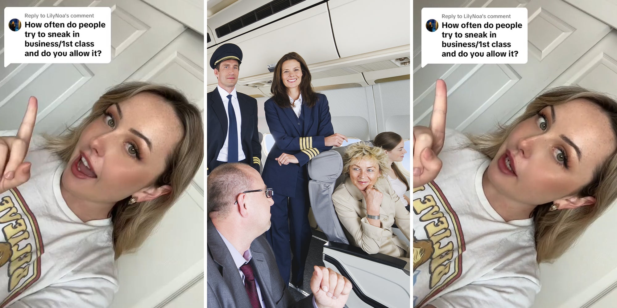 Flight Attendant Handle Passengers Who Want First-Class Seat