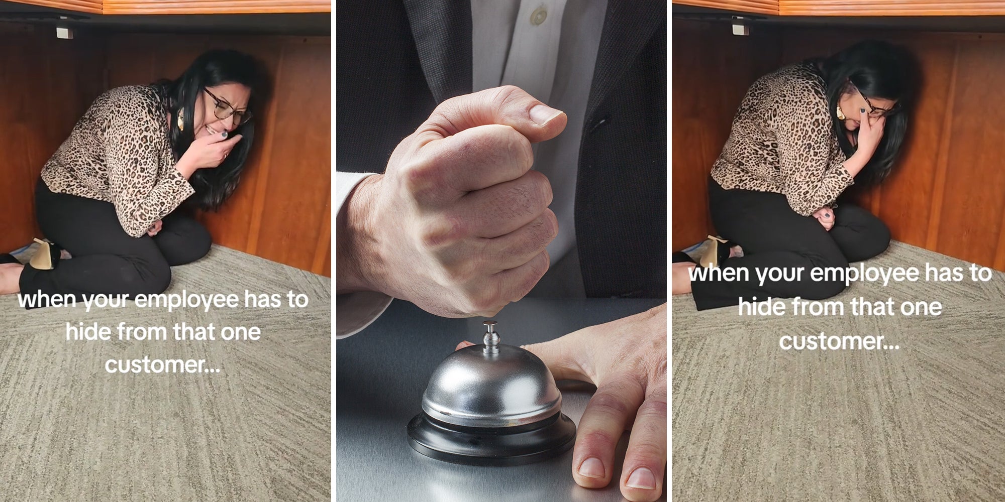 Worker Hides Under Desk to Avoid Customer, Sparking Debate