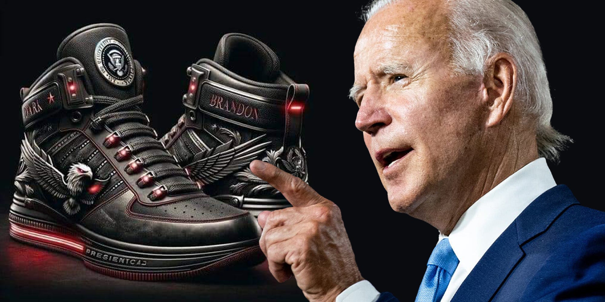 Democrats Make Up Biden Sneakers in Response to Trump Shoes