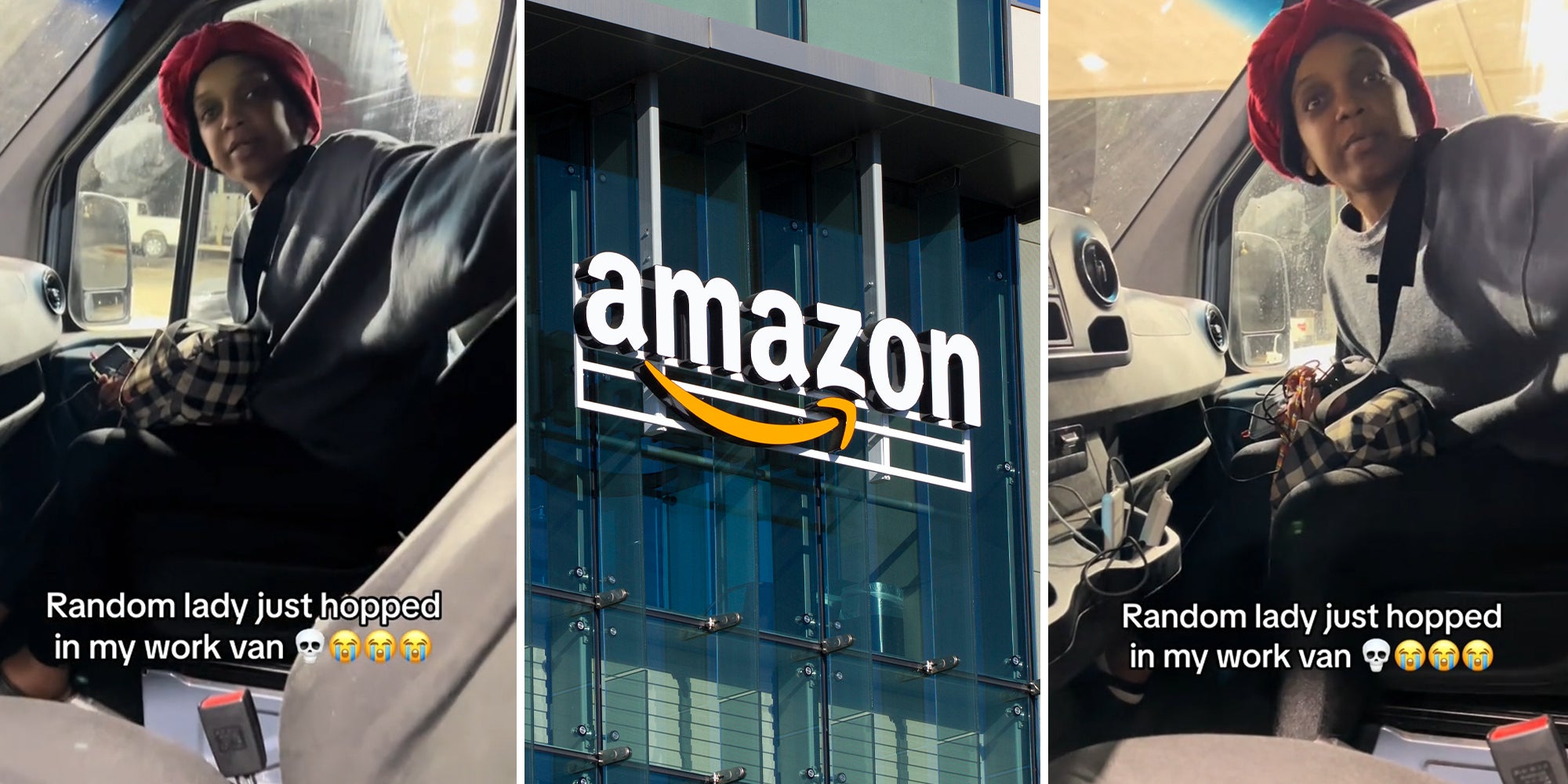 Amazon Driver Discovers Random Woman Sneaked into His Van