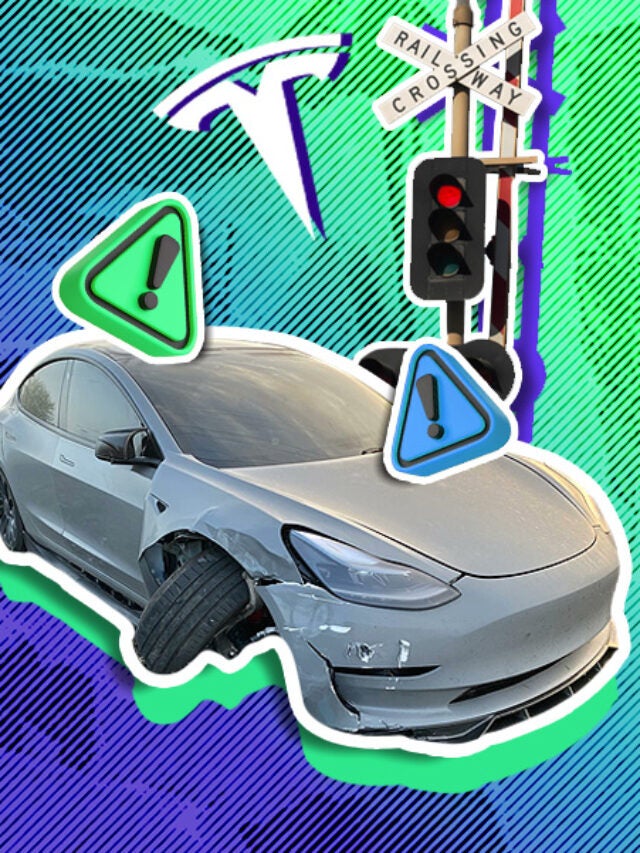 Tesla Autopilot Crash Nearly Slams Into Train At Crossing
