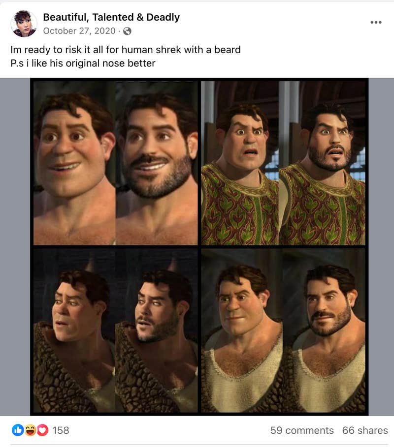 Human Shrek Is Too Beautiful For This World