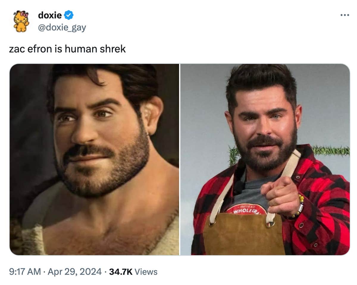 Human Shrek Is Too Beautiful For This World