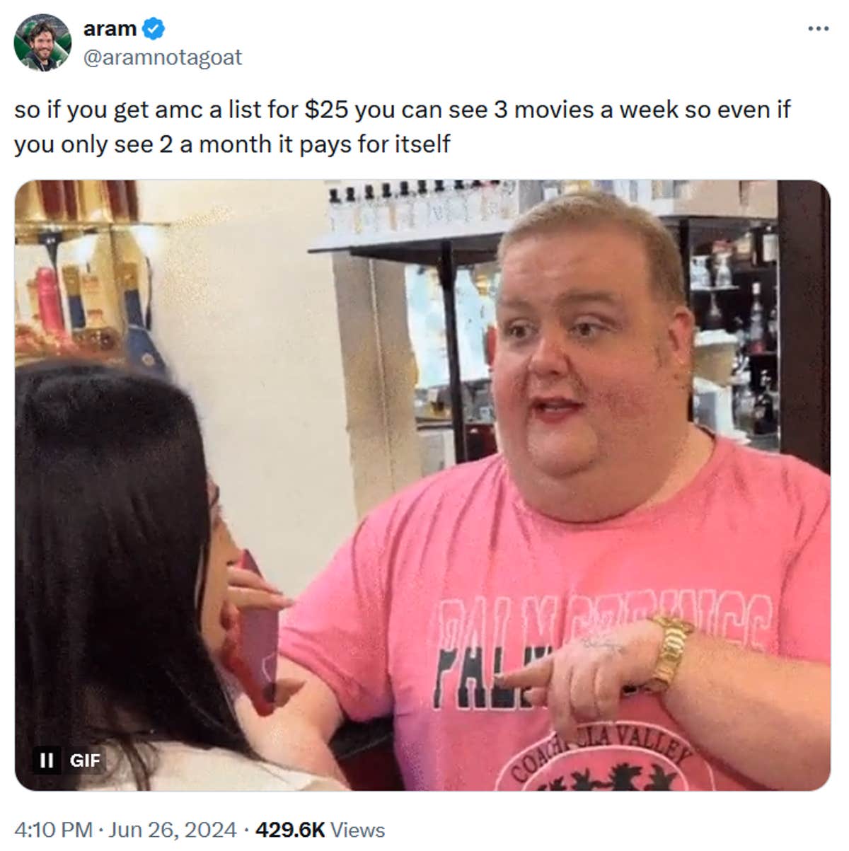 The Pink Palm Springs Shirt Diva Is Defining Conversation