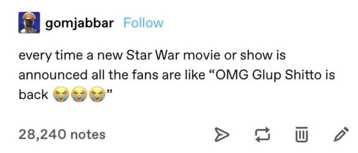 Glup Shitto And Star Wars: What Does The Term Mean?