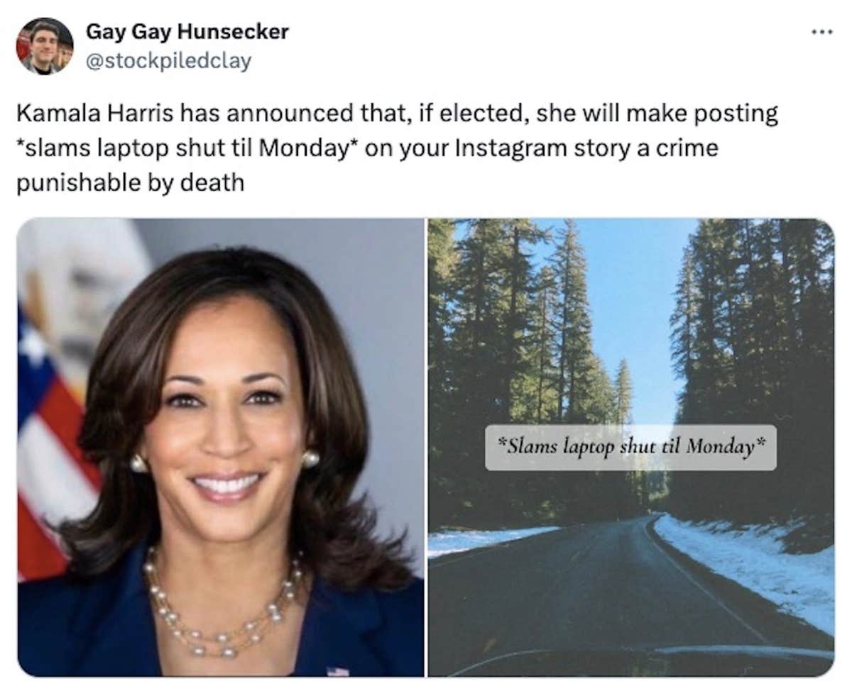 Kamala Harris Has Announced That, If Elected: A Meme