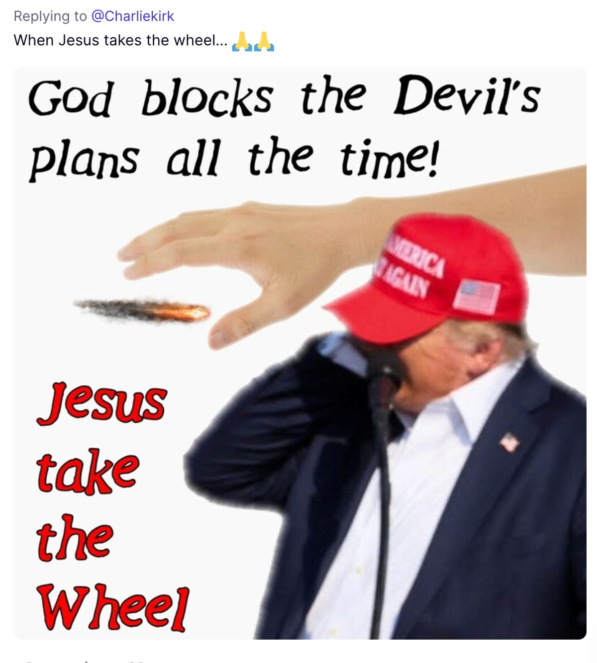 Truth Social Rallies Around Trump Angel Flag