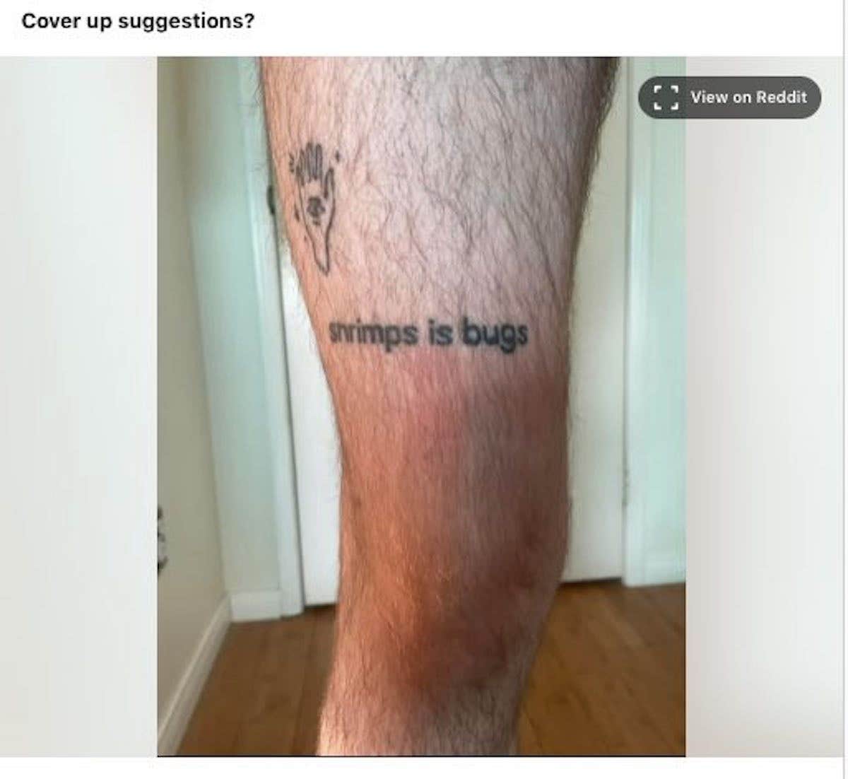 Shrimps Is Bugs: The Tattoo That Became A Meme