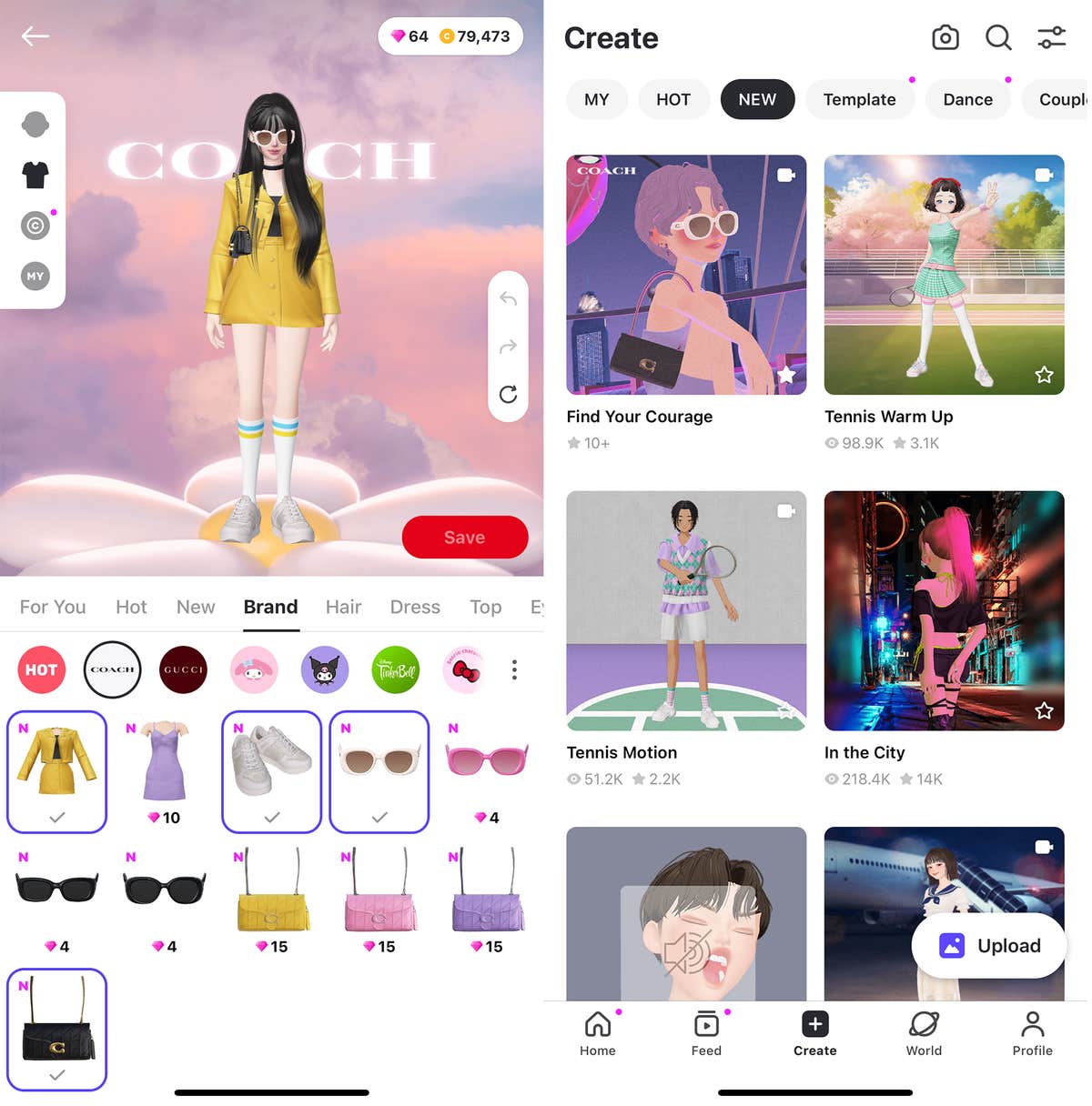 Coach Announces Collaboration with Roblox and ZEPETO