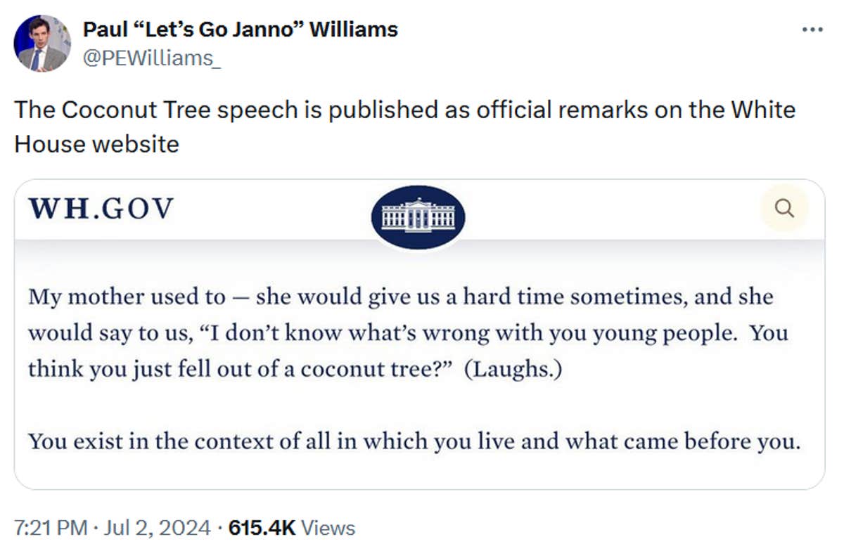 Coconut Tree Meme: Kamala Harris And Existing In The Context