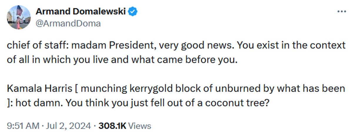 Coconut Tree Meme Kamala Harris And Existing In The Context 8897