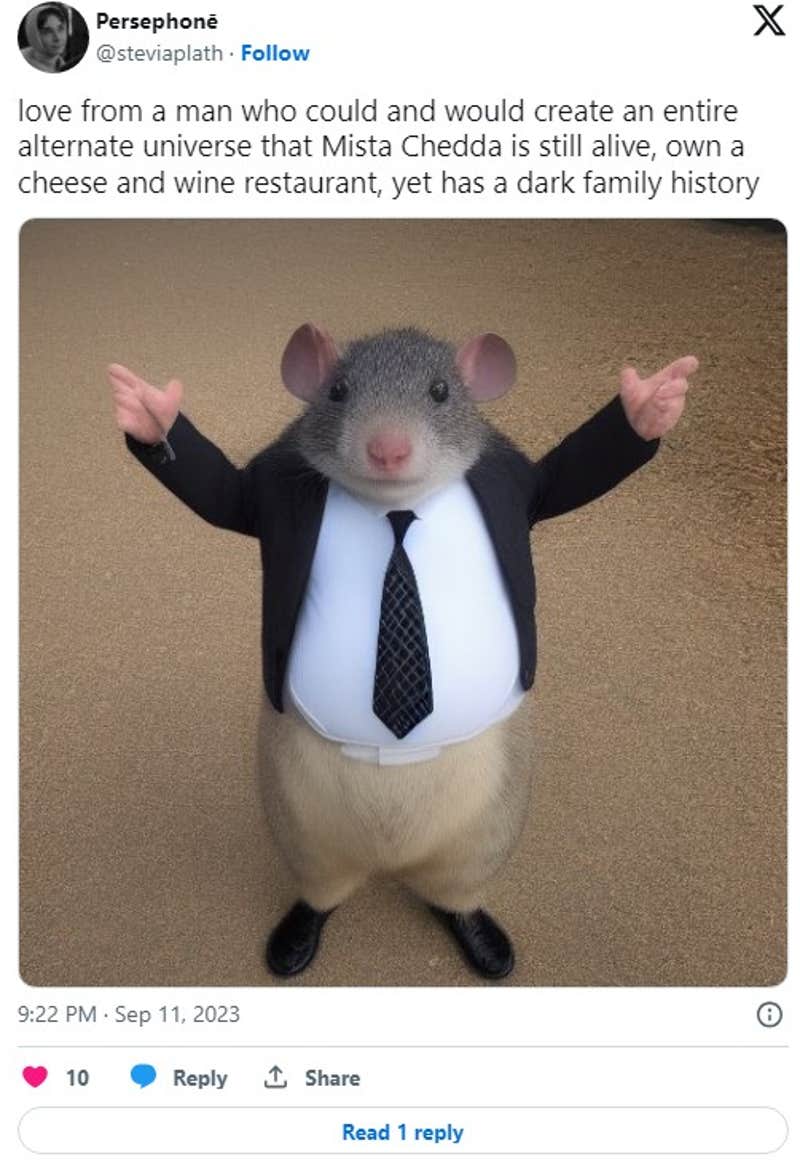 Mister Chedda: The Humble Origins Of The AI-Generated Mouse