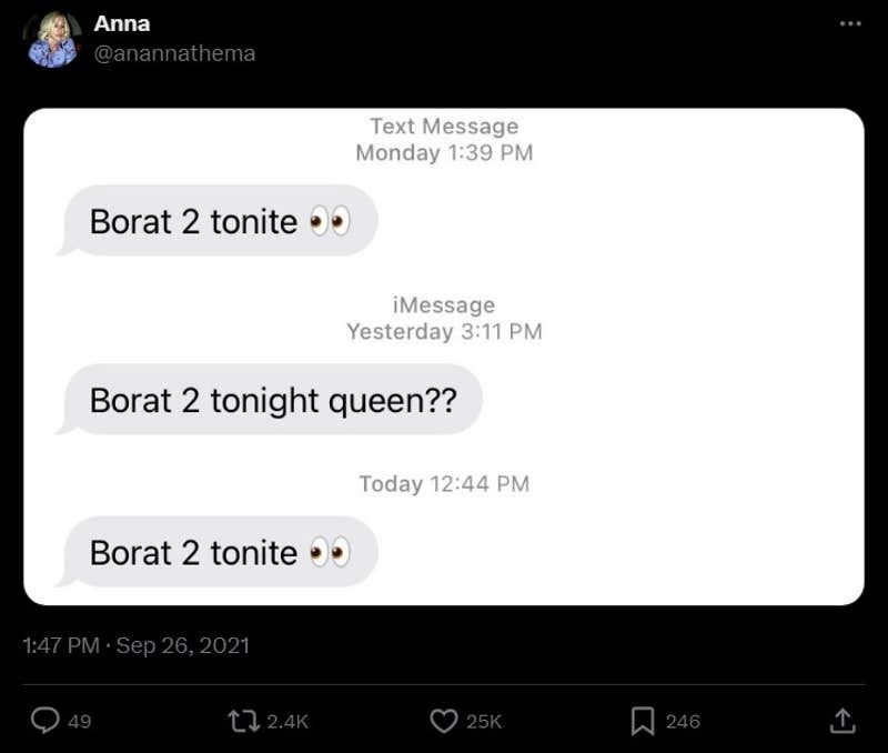 'Borat 2' Tonight, Queen?? Meme