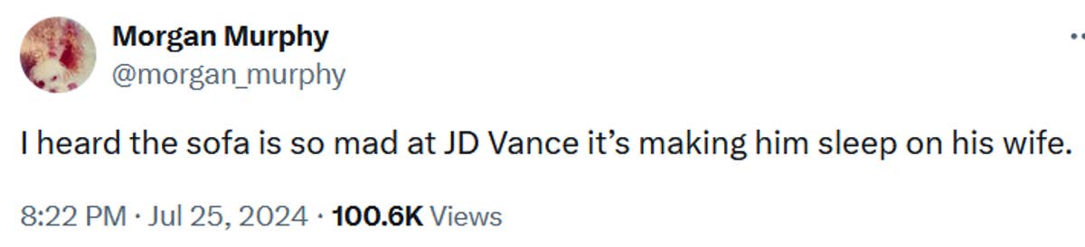 19 Of The Funniest JD Vance Couch Memes