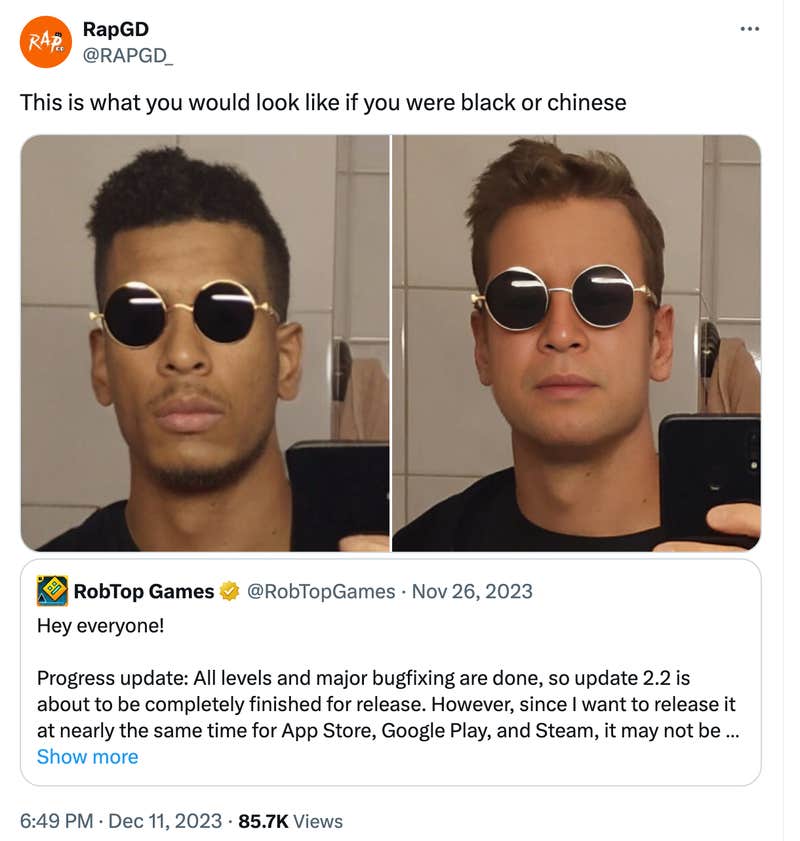 'Here's What You Would Look Like If You Were Black Or Chinese' Meme Origins